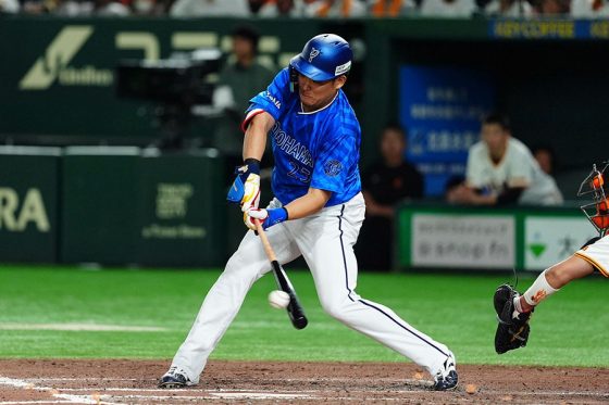 筒香嘉智、代打で貴重な左前適時打に雄叫び 高梨から技あり一打…DeNA2点リードに (Full-Count／フルカウント)