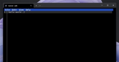 “魔法の終了呪文”がいらないCLIエディタ「Edit」。Windows 11に標準搭載へ (PC Watch)