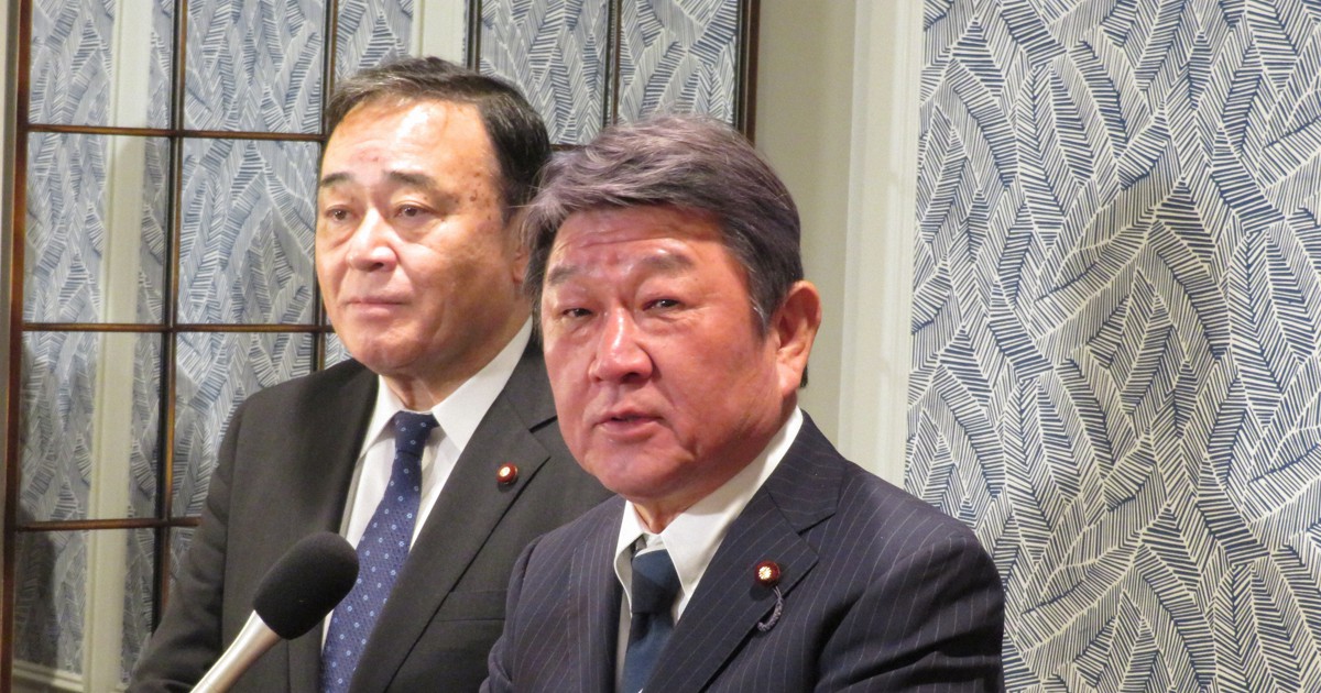 自民・茂木氏が米政府要人と会談 「中国の切り離しは非現実的」で一致
