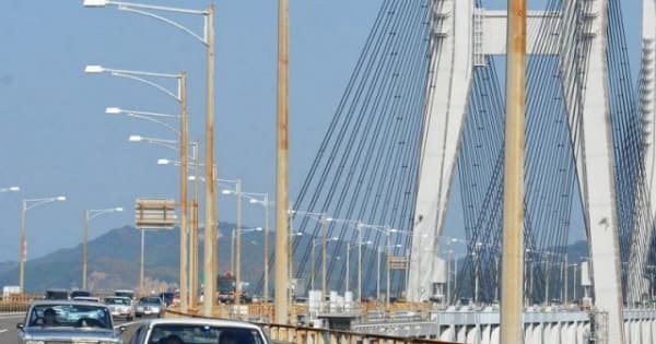 瀬戸大橋 往年の名車47台駆ける 開通35周年記念しパレード (山陽新聞デジタル)