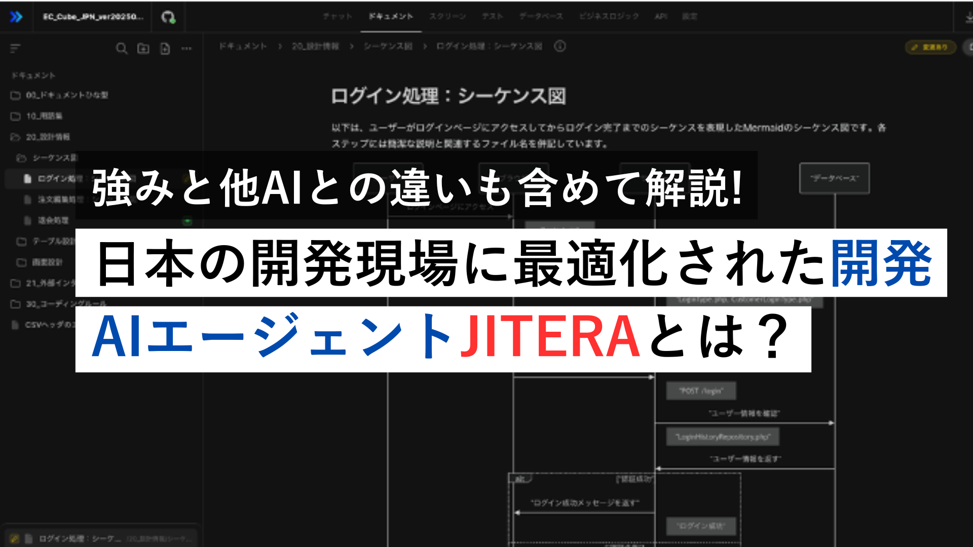日本の開発現場に最適化された開発AIエージェントJITERAとは？強みと他AIとの違いも含めて解説。
